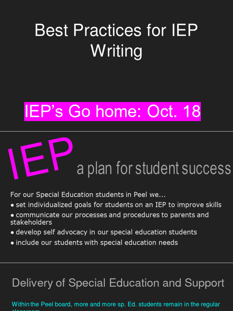 Best Practices For IEP | PDF | Individualized Education Program ...