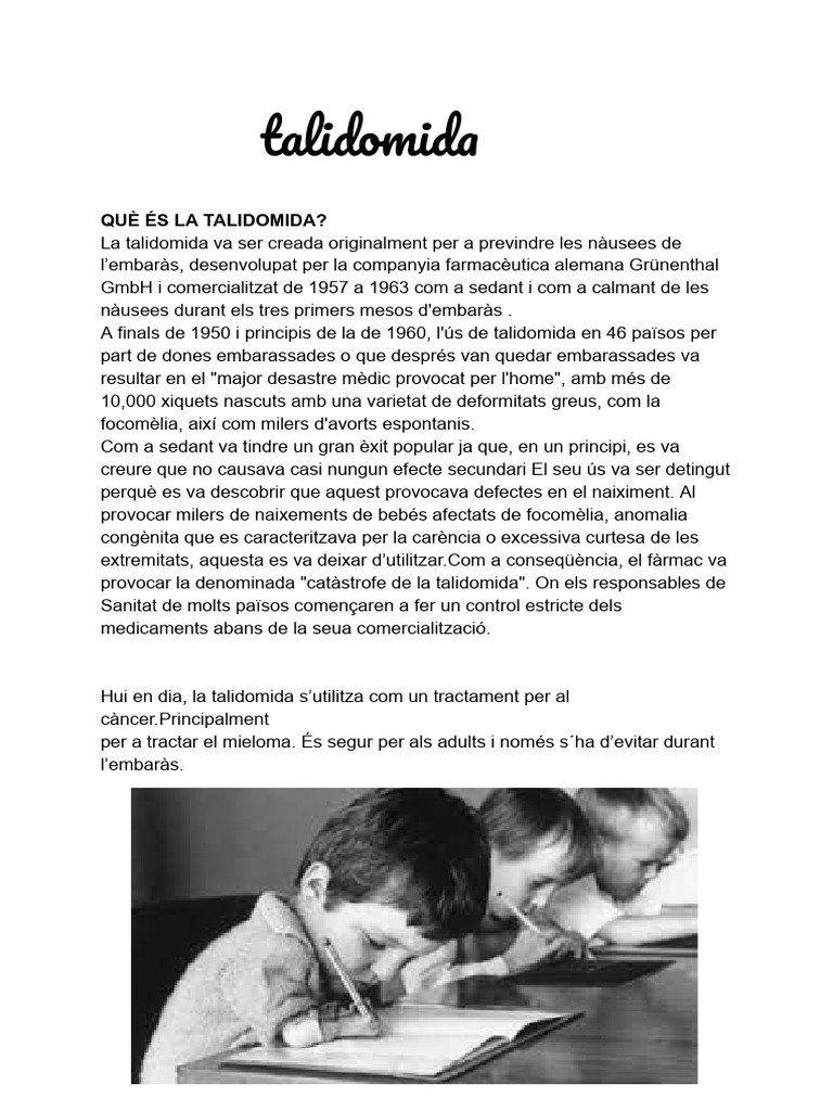 Talidomida | PDF
