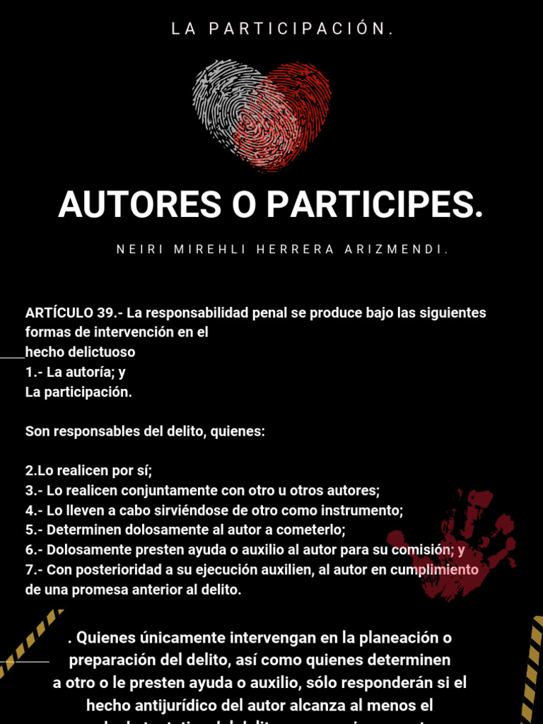 Responsabilidad Penal y Participación | PDF | Justicia | Crimen y violencia