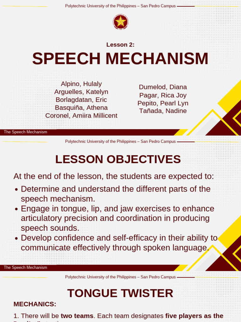 Group 2 Speech Mechanism | PDF | Larynx | Speech