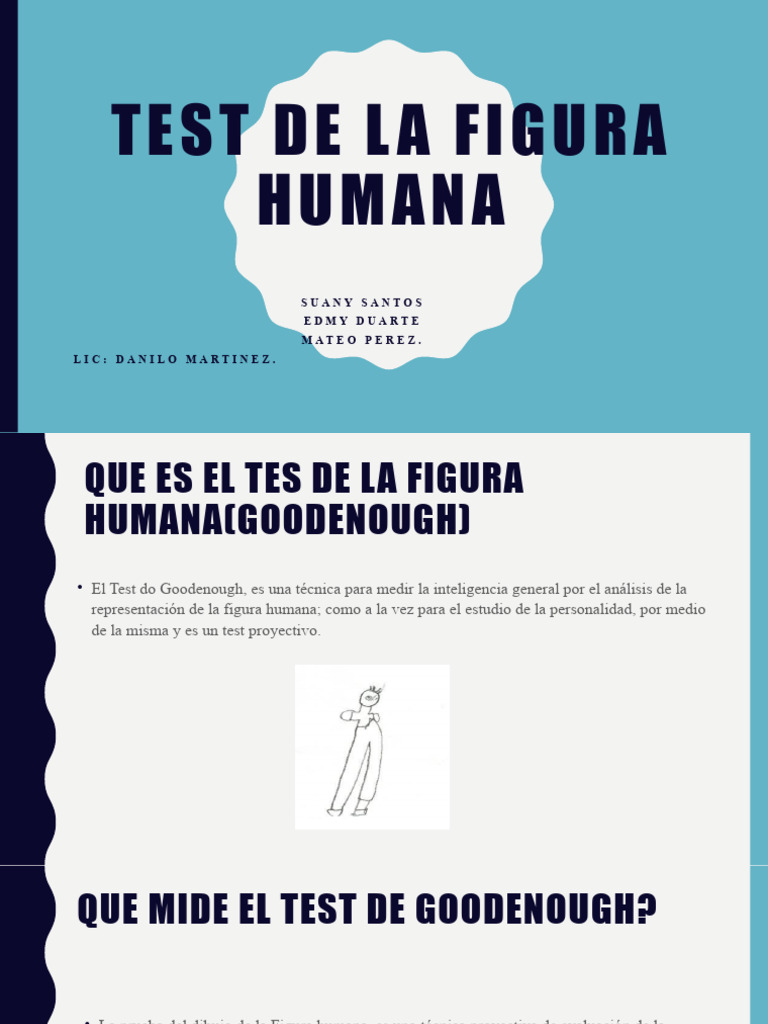 Test de La Figura Humana de Goodenough | PDF | Cociente de inteligencia ...