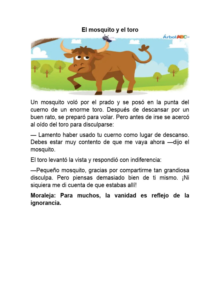 El Mosquito y El Toro | PDF
