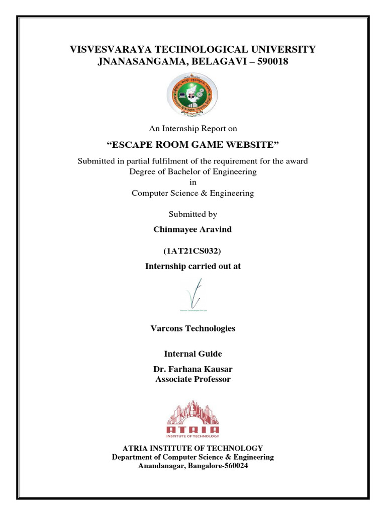 Chinmayee 5th Sem College Internship Report1 | PDF | World Wide Web ...