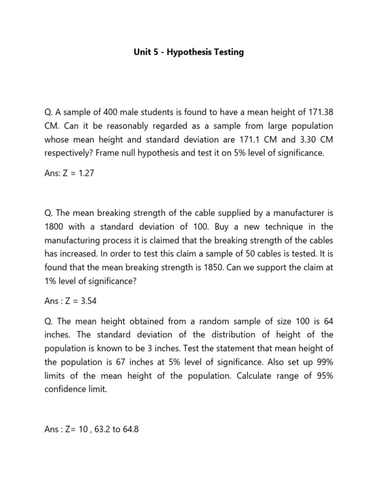 Unit 5 Practice Sheet Pdf Standard Deviation Mean