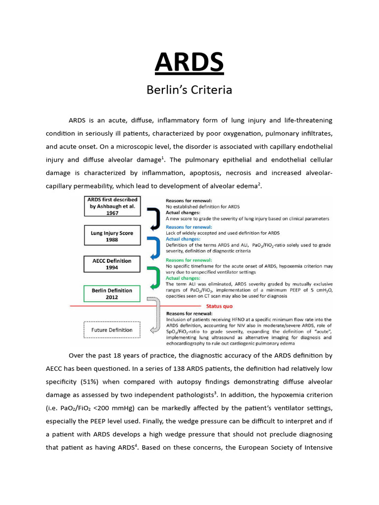 ARDS | PDF | Medicine | Respiratory System