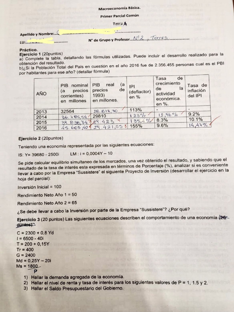 1er Parcial 2022 Macro | PDF