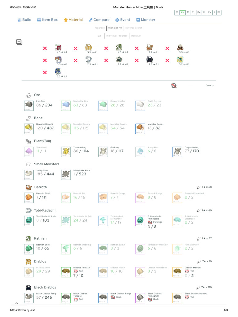 Monster Hunter Now Tools | PDF