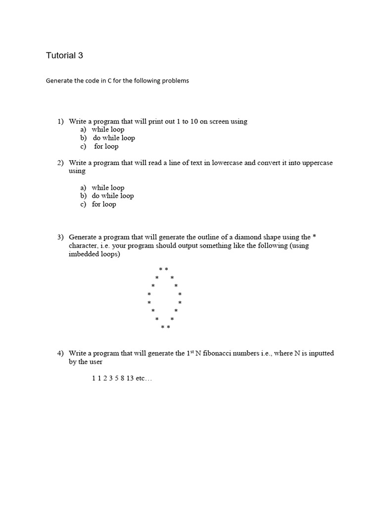 Operating Systems Tutorial 3 Pdf
