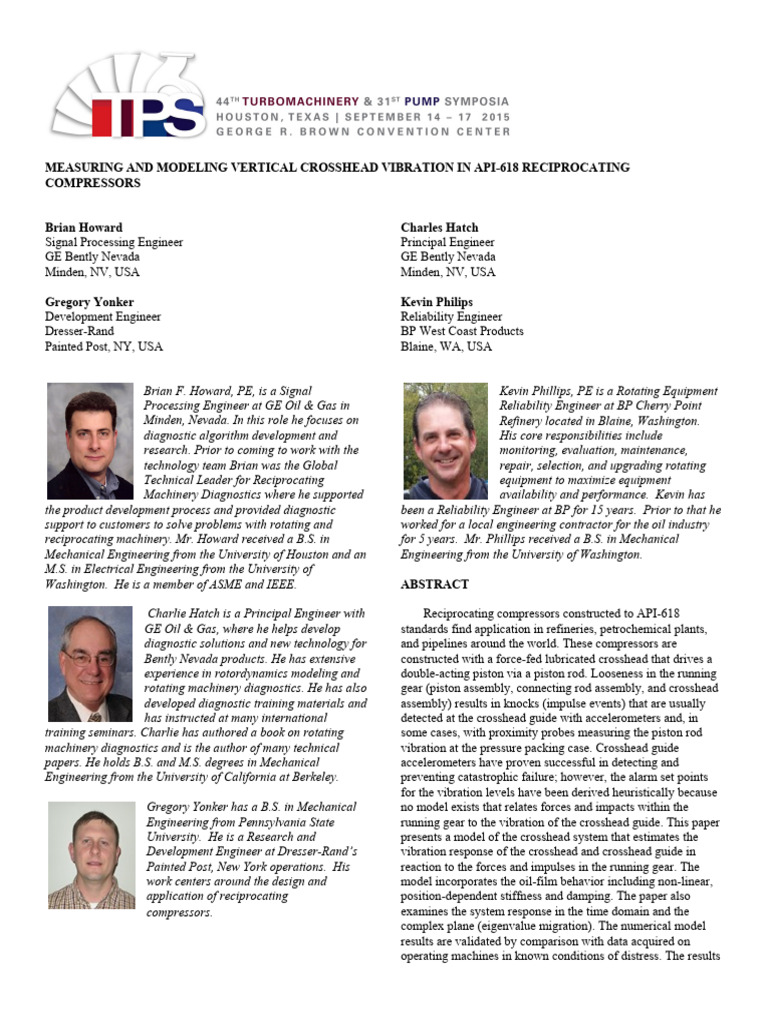 Measuring and Modeling Vertical Crosshead Vibration in Api-618 ...