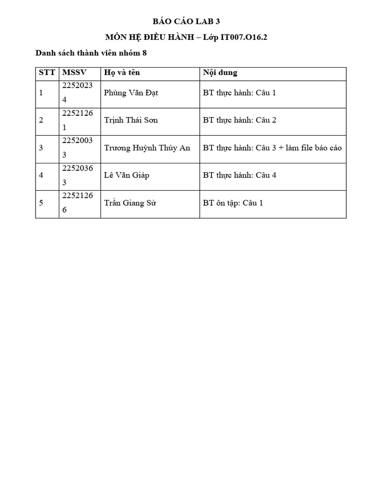 Nhom 8 - Lab 3 | PDF