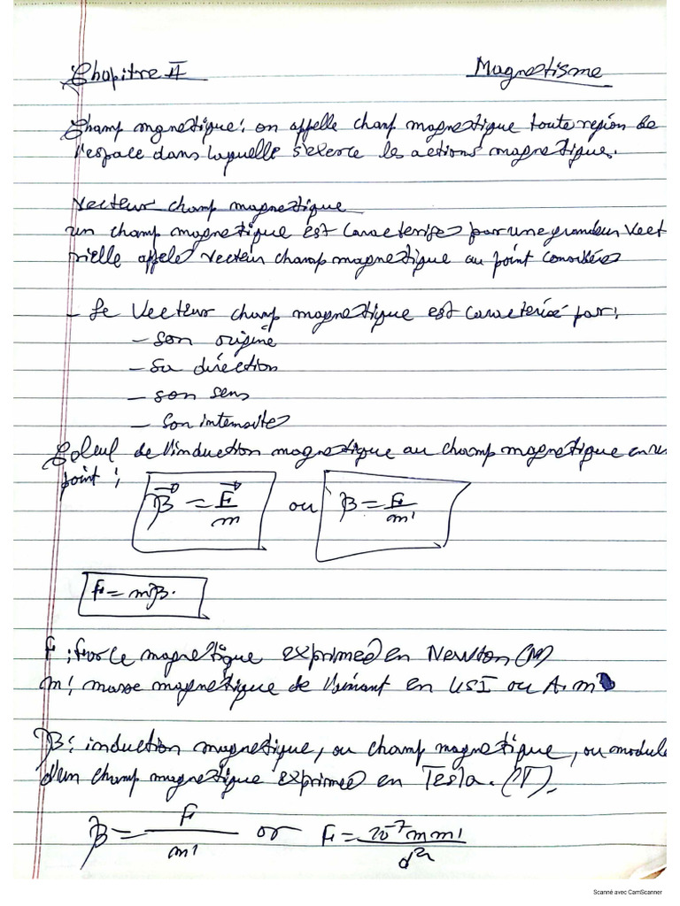 Magnétisme CHAP 2-3 | PDF