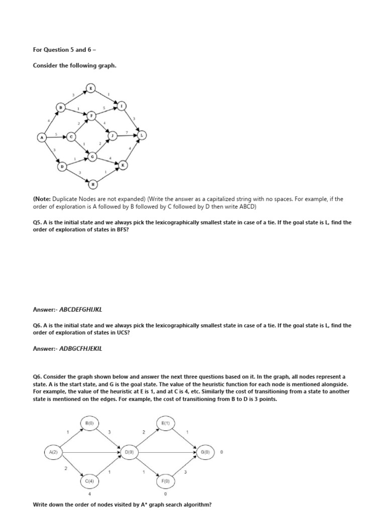 Practice Question | PDF | Applied Mathematics | Graph Theory