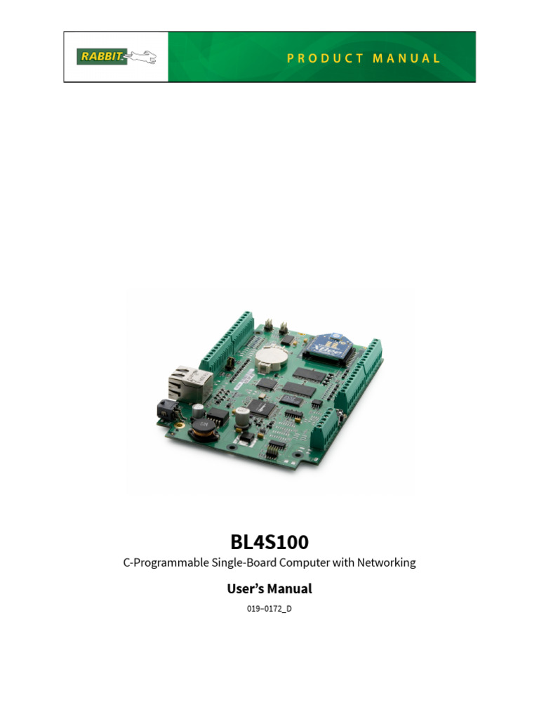 BL4S100 User Manual | PDF | Input/Output | Usb