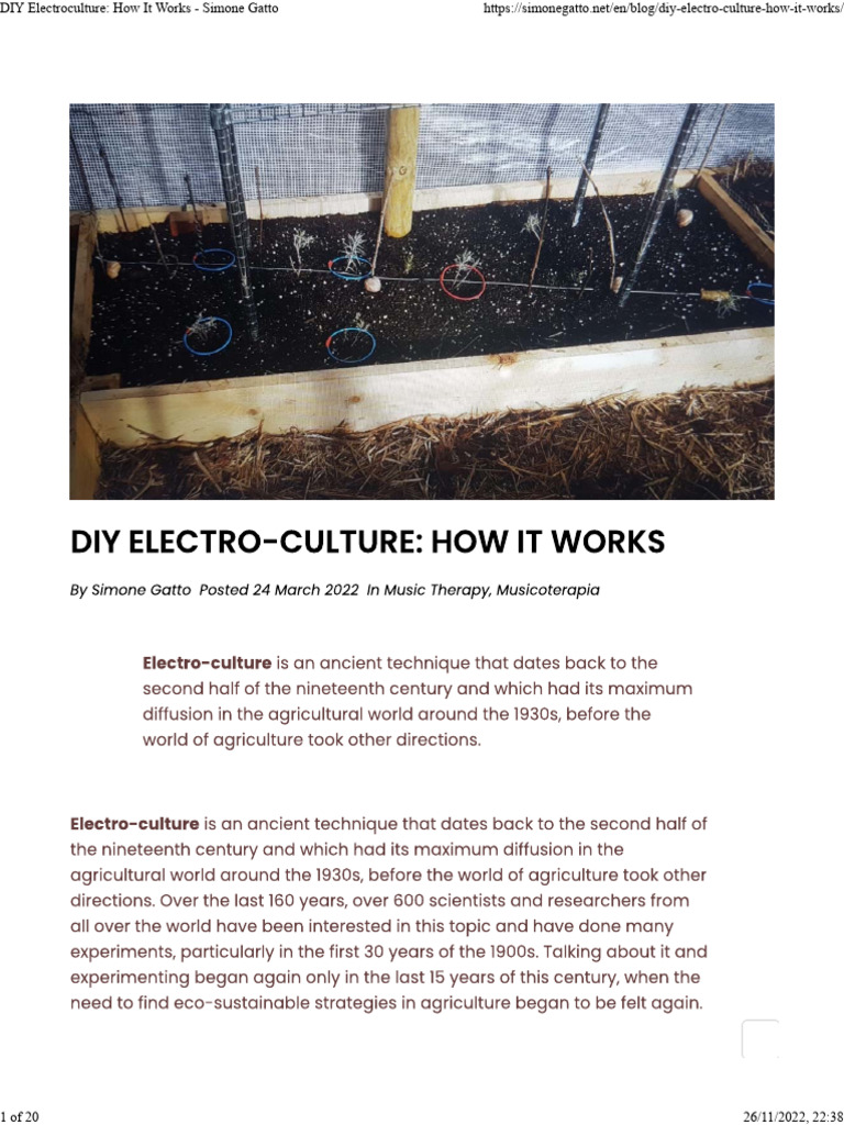 DIY Electroculture - How It Works - Simone Gatto | PDF | Technology ...
