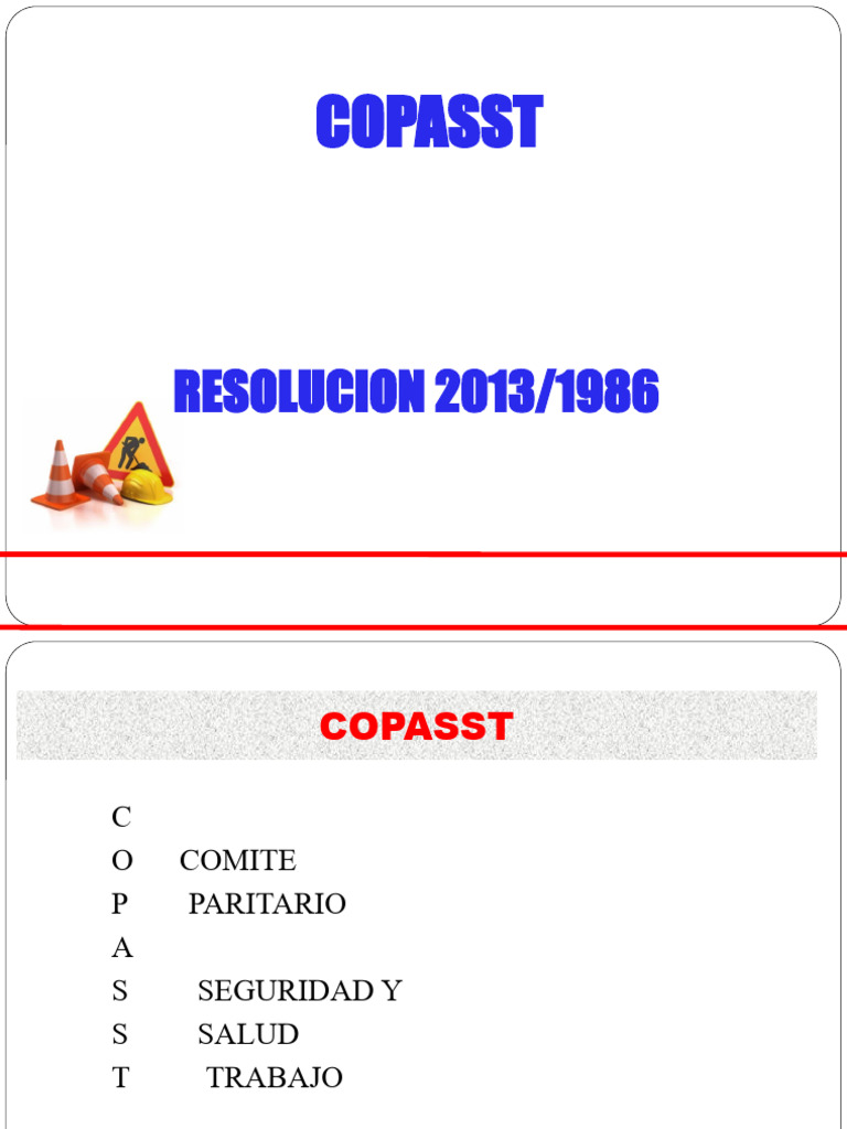 Funciones y Obligaciones del COPASST | PDF | Seguridad y salud ...