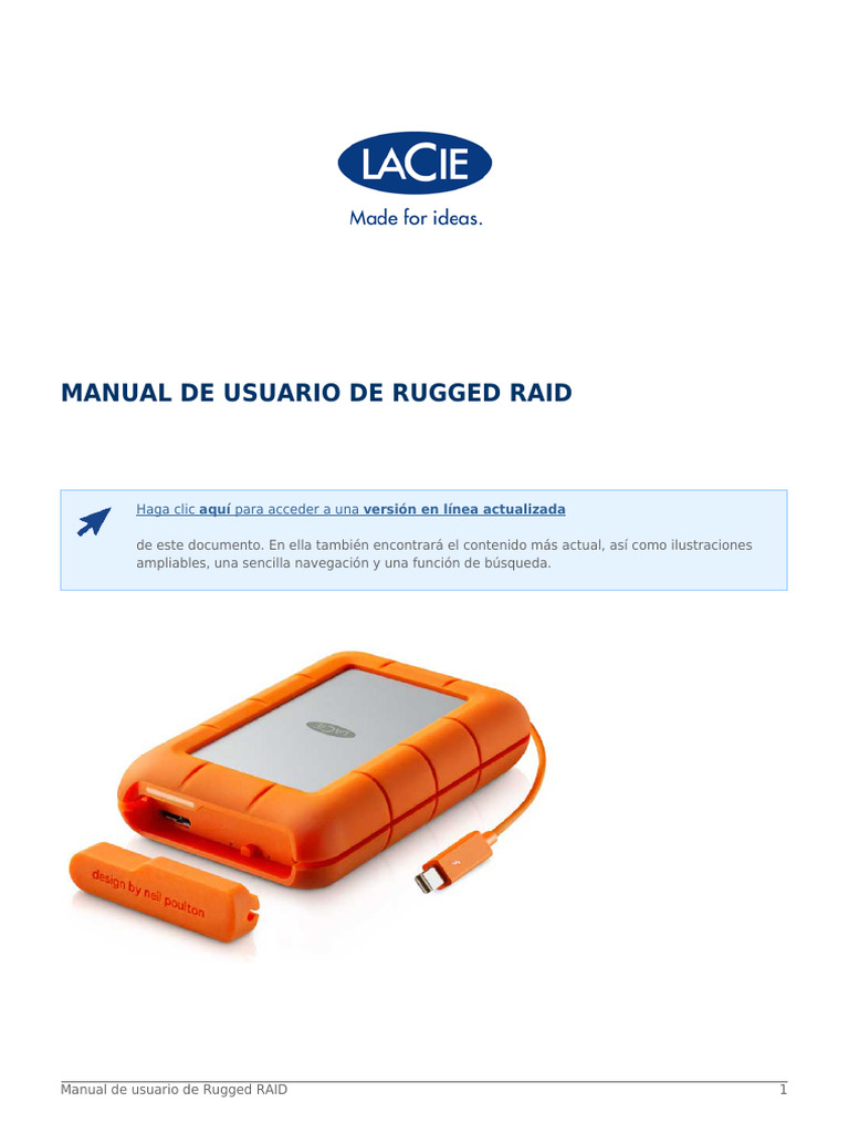 UM-Rugged-RAID-ES-150409 | PDF | USB | Archivo de computadora