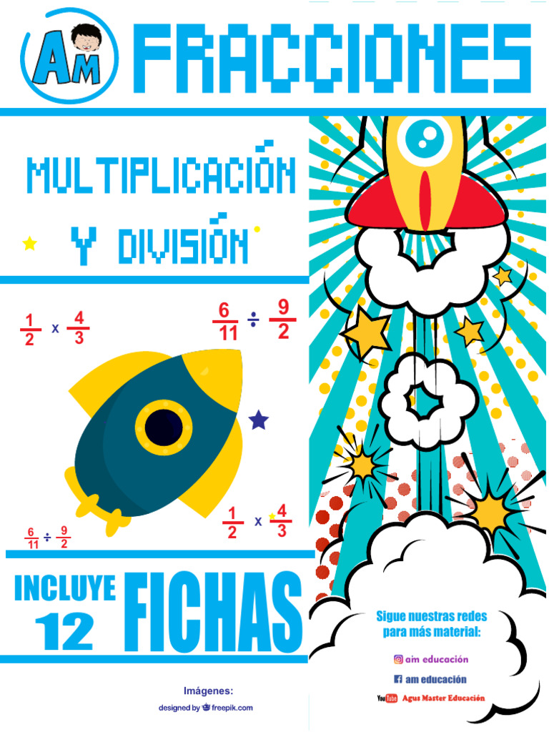 Multiplicación y División de Fracciones AM Educación | PDF | Números ...