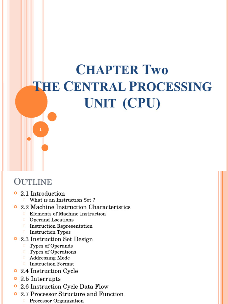 Chapter 2 the Centeral Processing Unit | PDF | Central Processing Unit | Assembly Language