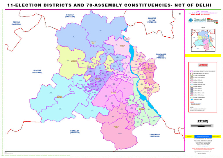Delhi Wards Map | PDF