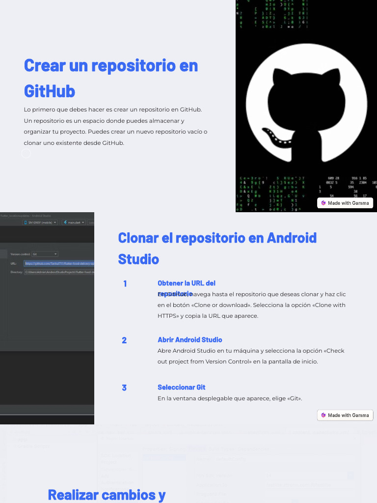Control de versiones Github + Android Studio | PDF | Android (sistema operativo) | Internet