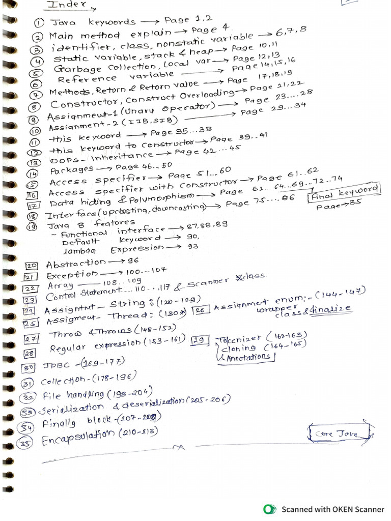 Java Notes SB | PDF