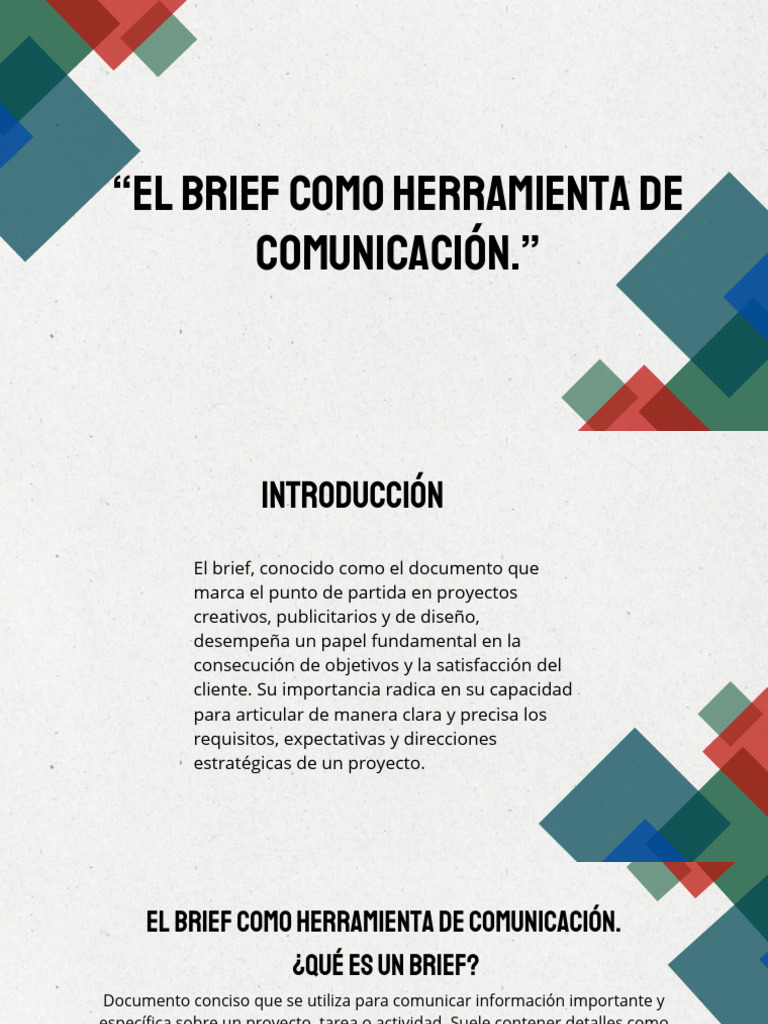 Grupo 4 - El Brief Como Herramienta de Comunicación | PDF | Publicidad ...