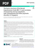 BIS-11 Scale and Scoring Key | PDF | Impulsivity | Psychological Concepts