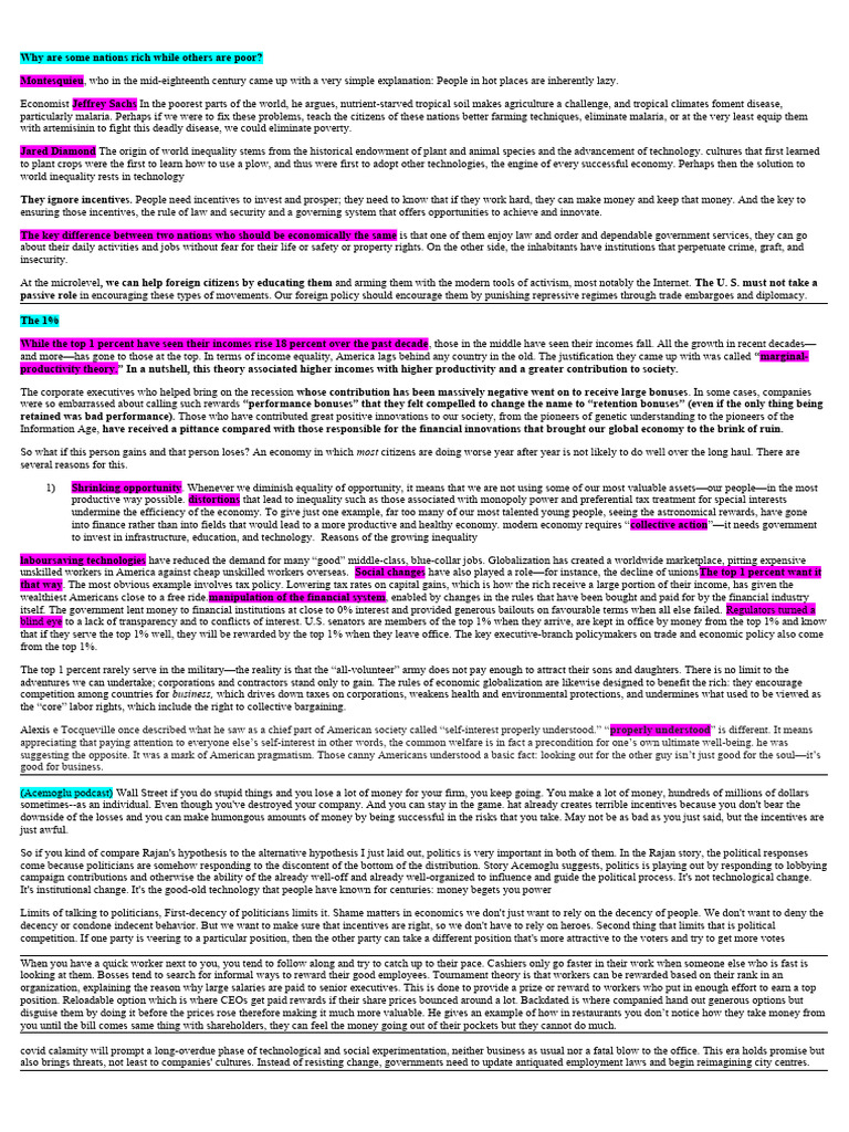 Economics Exam Cheat Sheet | PDF | Poverty & Homelessness | Poverty