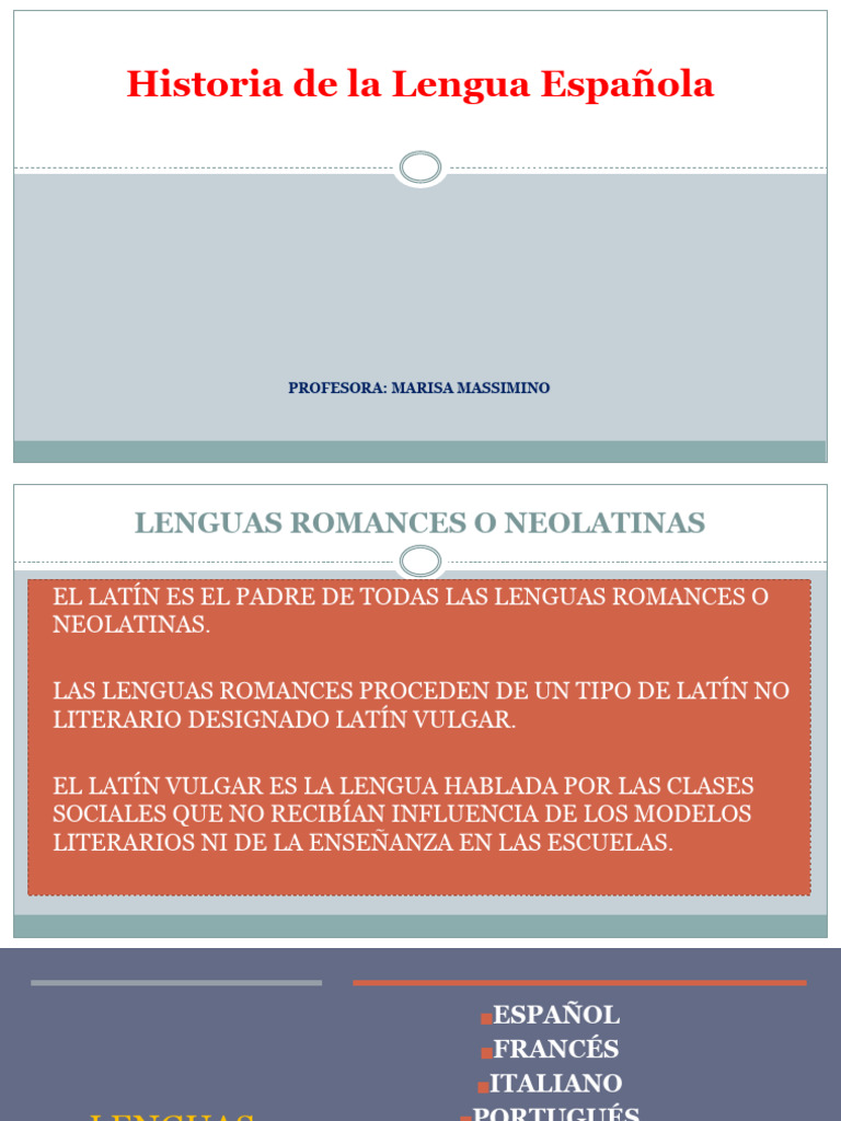 6.historia de La Lengua Espan Ola Unidad I | PDF | latín