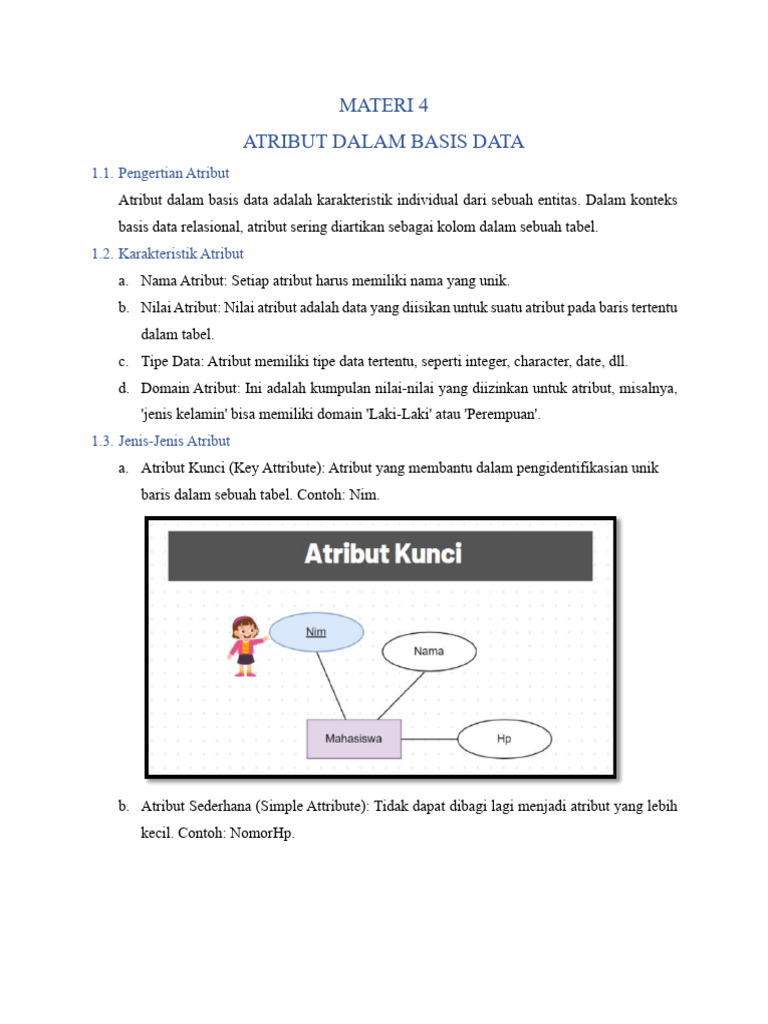 Materi 4 - Atribut | PDF | Komputer