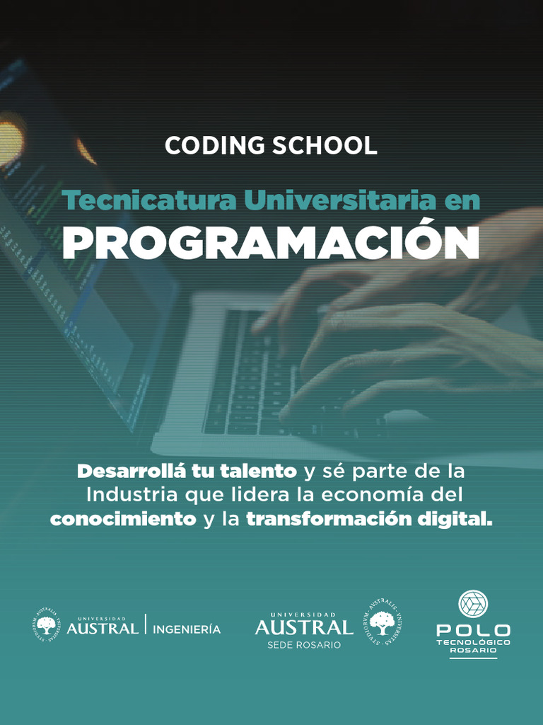 FOLLETO Tecnicatura en Programacion 2024 | PDF | Informática | Software
