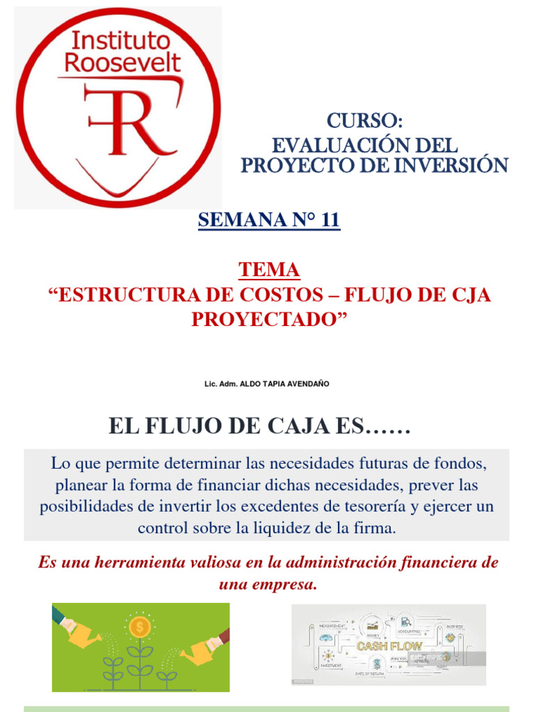 Ppts de Proyecto de Inversión (Flujos de Caja) Clase 11 | PDF | Negocios | Finanzas y dinero