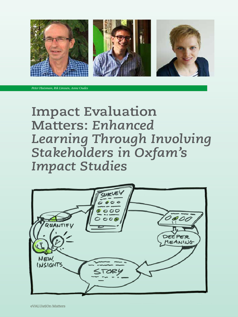 IEM - Impact Evaluation Matters - Enhanced Learning Through Involving ...