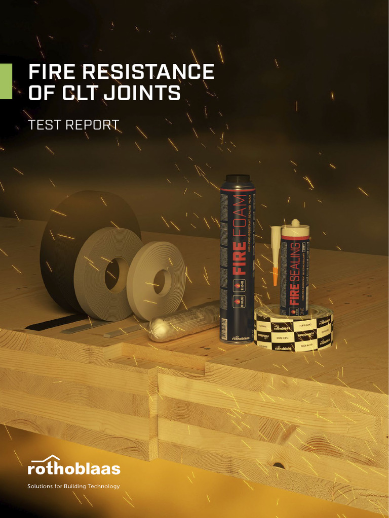 CLT Joints Fire Resistance Test Report | PDF | Thermocouple | Silicone