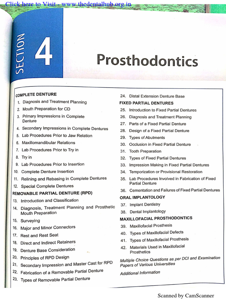 Hemant Gupta - Mastering BDS 4th Year - Prosthodontics - WWW - Thedentalhub.org - in | PDF