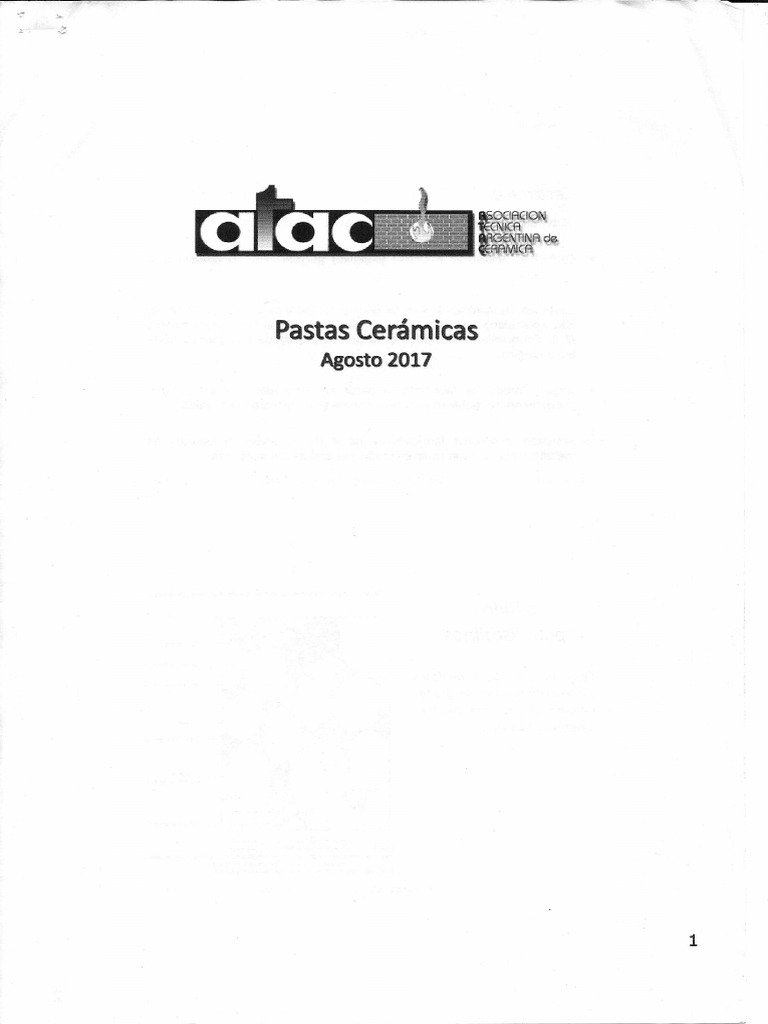 Pastas Ceramicas - ATAC 2017 | PDF