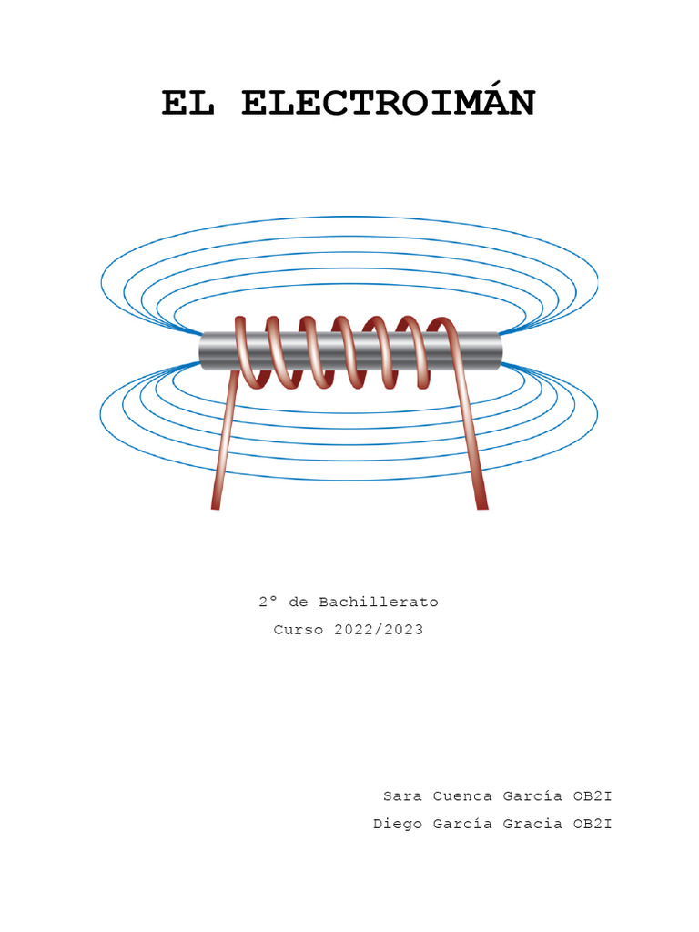 El Electroimán | PDF | Corriente eléctrica | Campo magnético