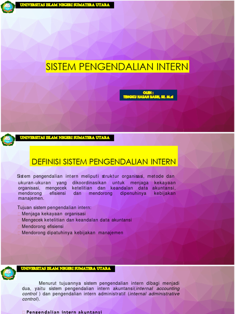 Sistem Pengendalian Intern | PDF