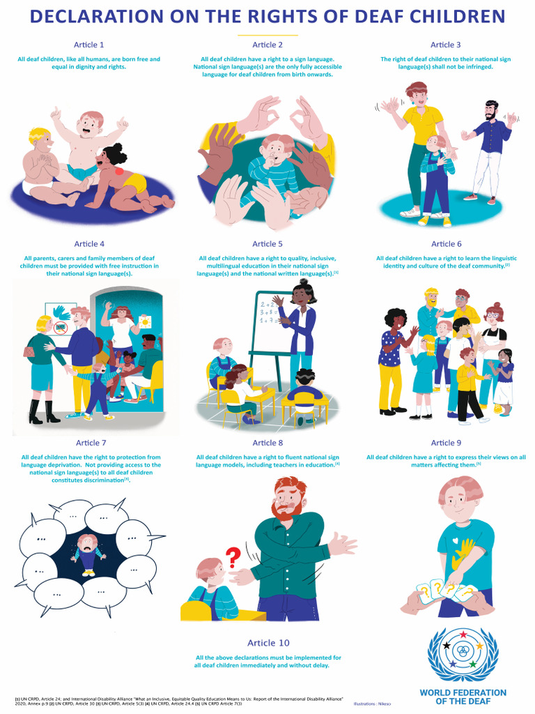 Declaration On The Rights of Deaf Children v3 | PDF