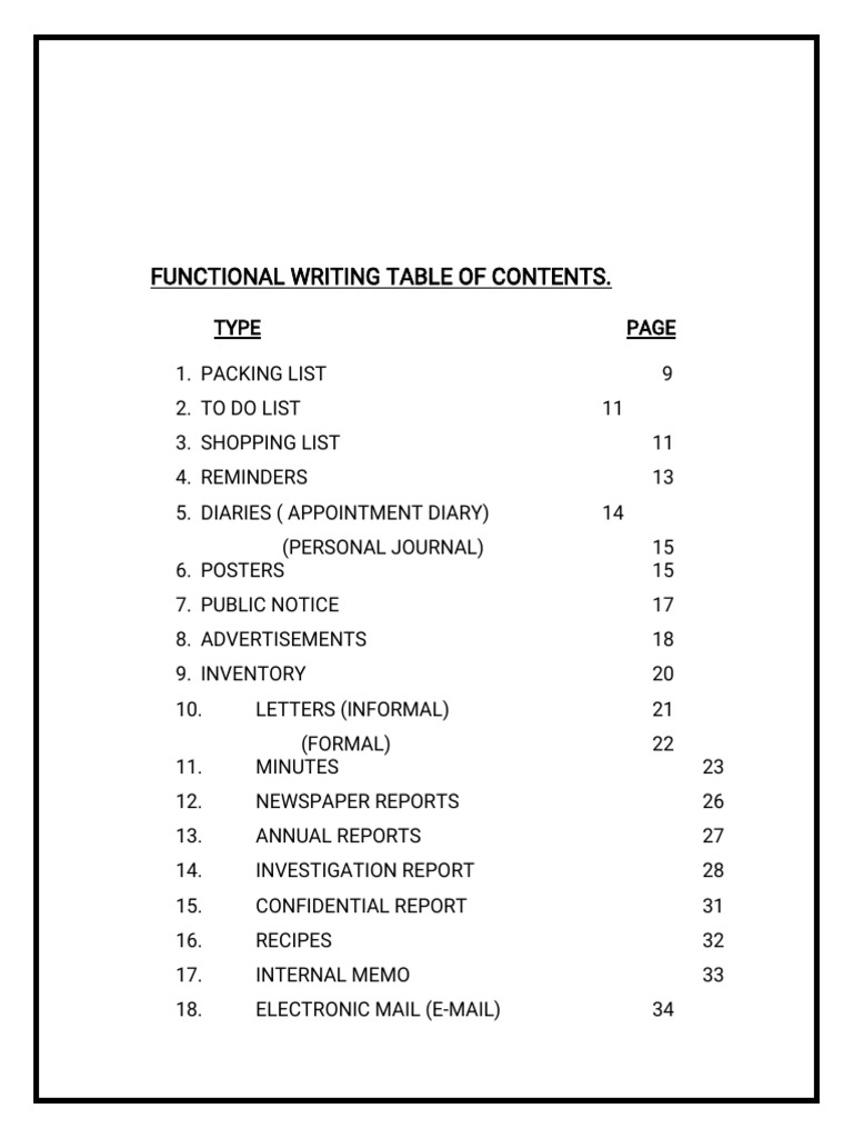 Good Functional Writing Notes | PDF