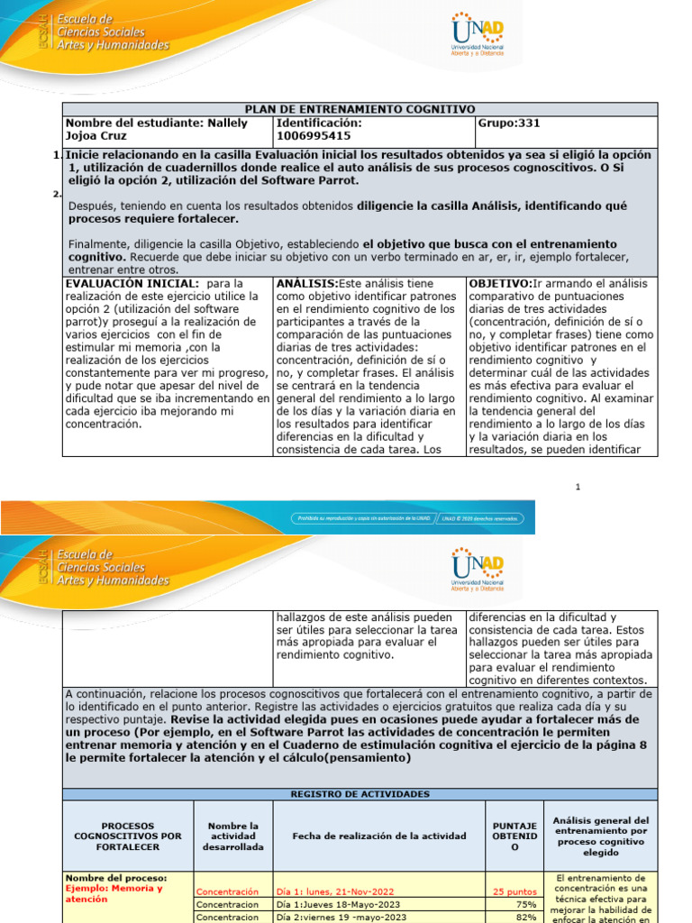 Anexo 1-Post-Tarea - Guía de Habilidades Cognitivas Software Parrot Procesos Cognoscitivos (4 ...