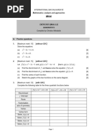 IB Math AA HL Formula Booklet 2025 | PDF | Area | Variance