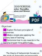 Behaviourism Theory by B.F Skinner PDF | PDF | Reinforcement | Behaviorism