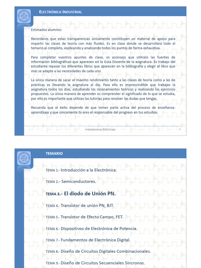 Tema 3 - Diodo PN | PDF | Unión PN | Diodo