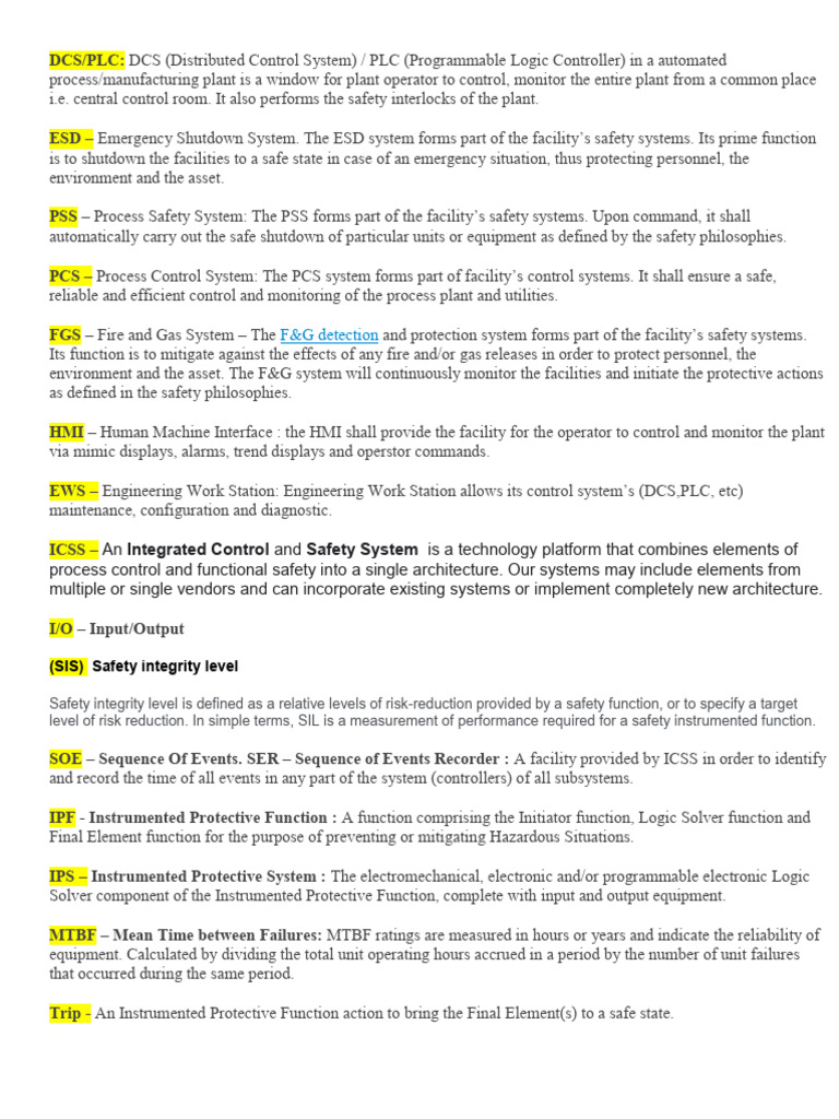 Abbrivations PDF | PDF | Programmable Logic Controller | Control Theory