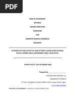 Deed of Assignment | PDF | Deed | Probate