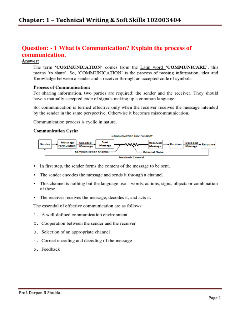 Ch-1 TWSS | PDF | Communication | Information