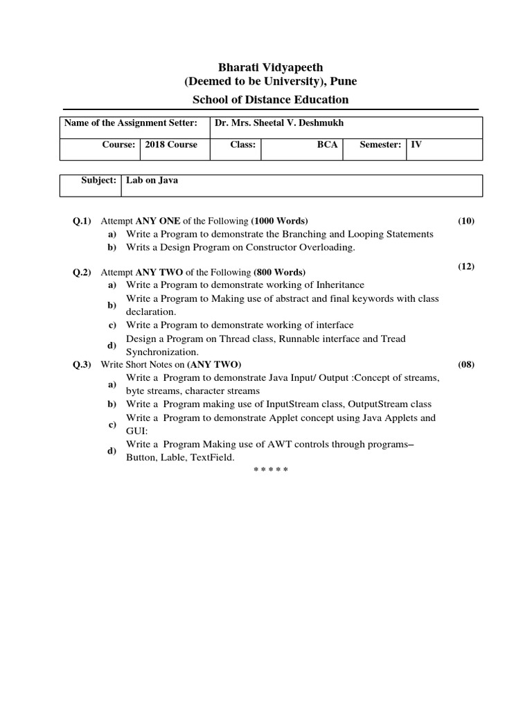 406 Lab On Java 0302020 | PDF