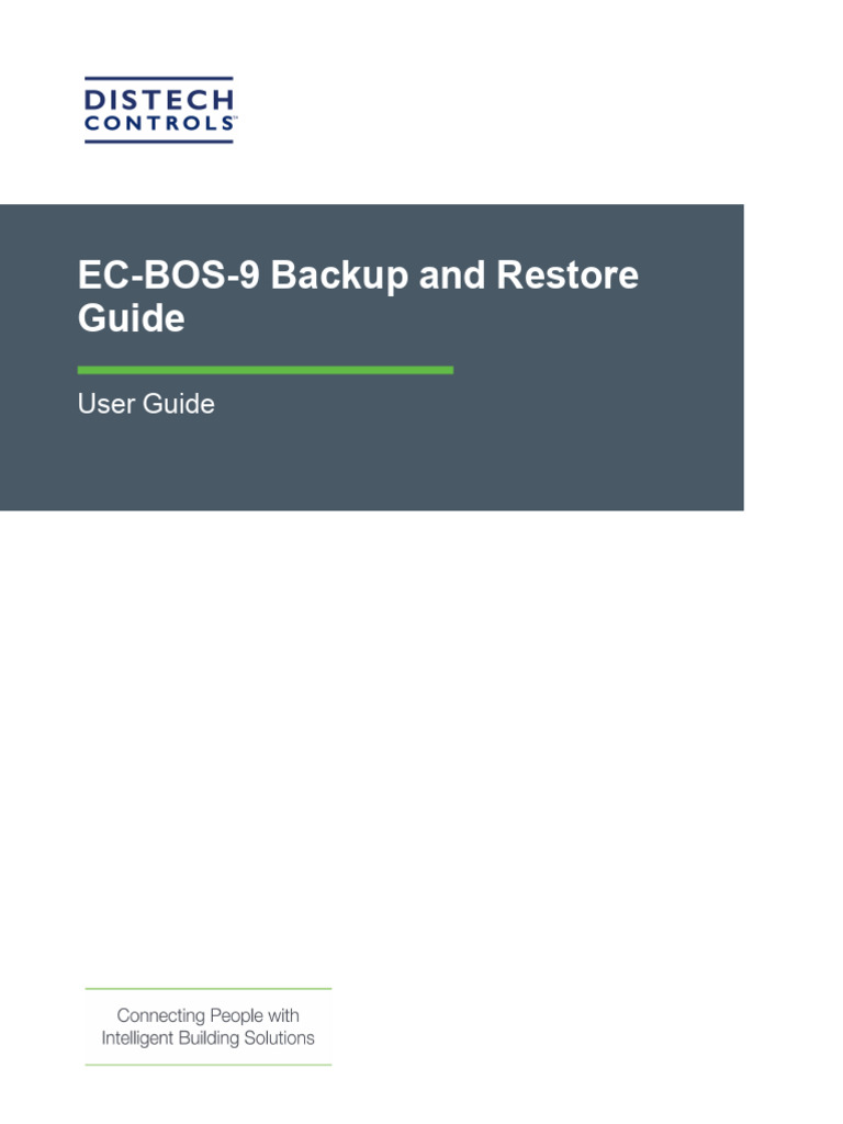 EC-BOS-9 Backup Restore UG 10 en | PDF | Backup | Computer File