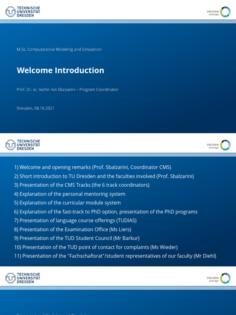 Welcome Intro2021 | PDF | Computer Simulation | Simulation